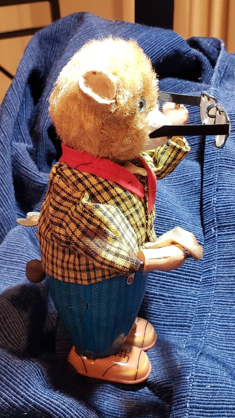 Vintage 1950 Bruno El Oso Bailarín Windup Juguete - Etsy México