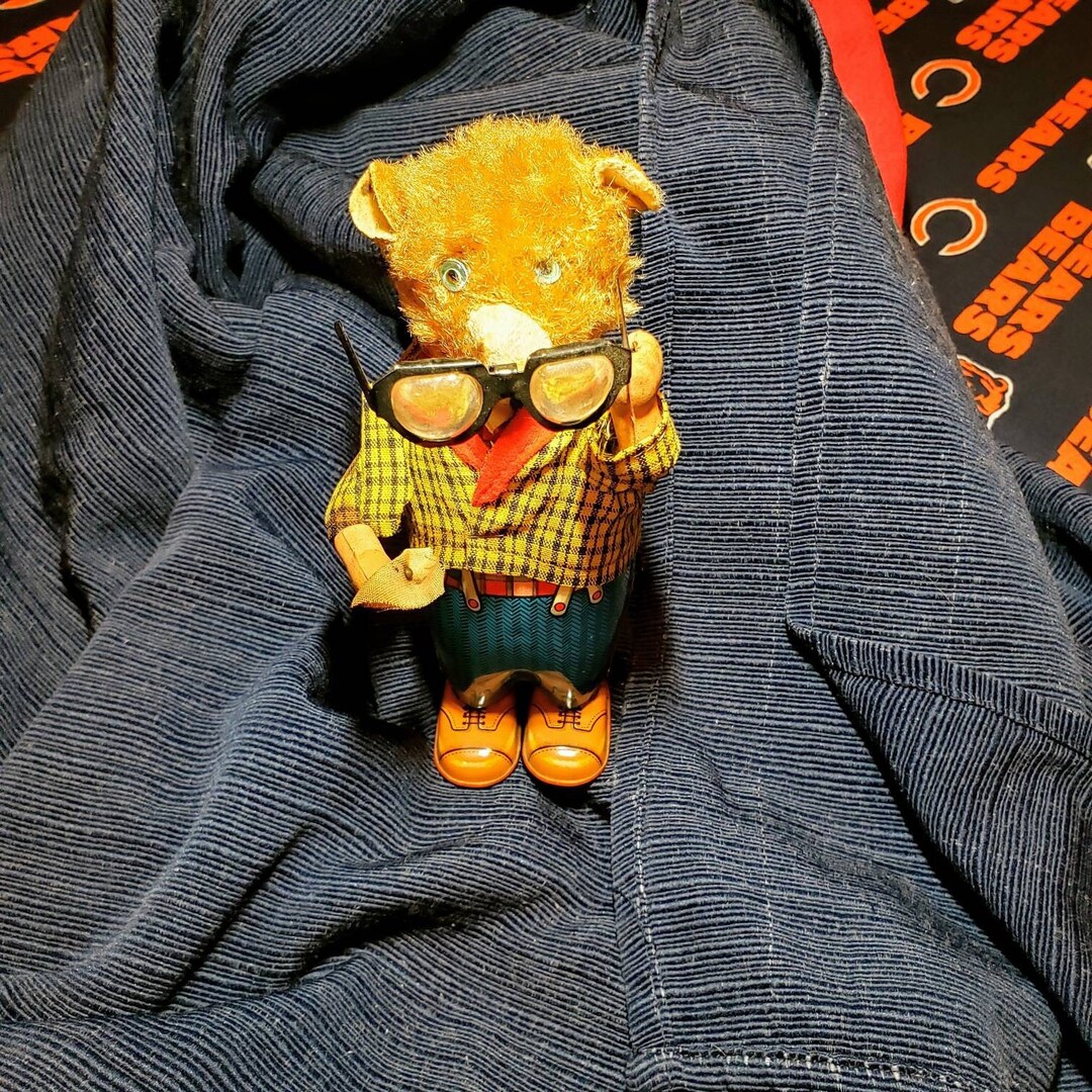 Vintage 1950 Bruno El Oso Bailarín Windup Juguete - Etsy México