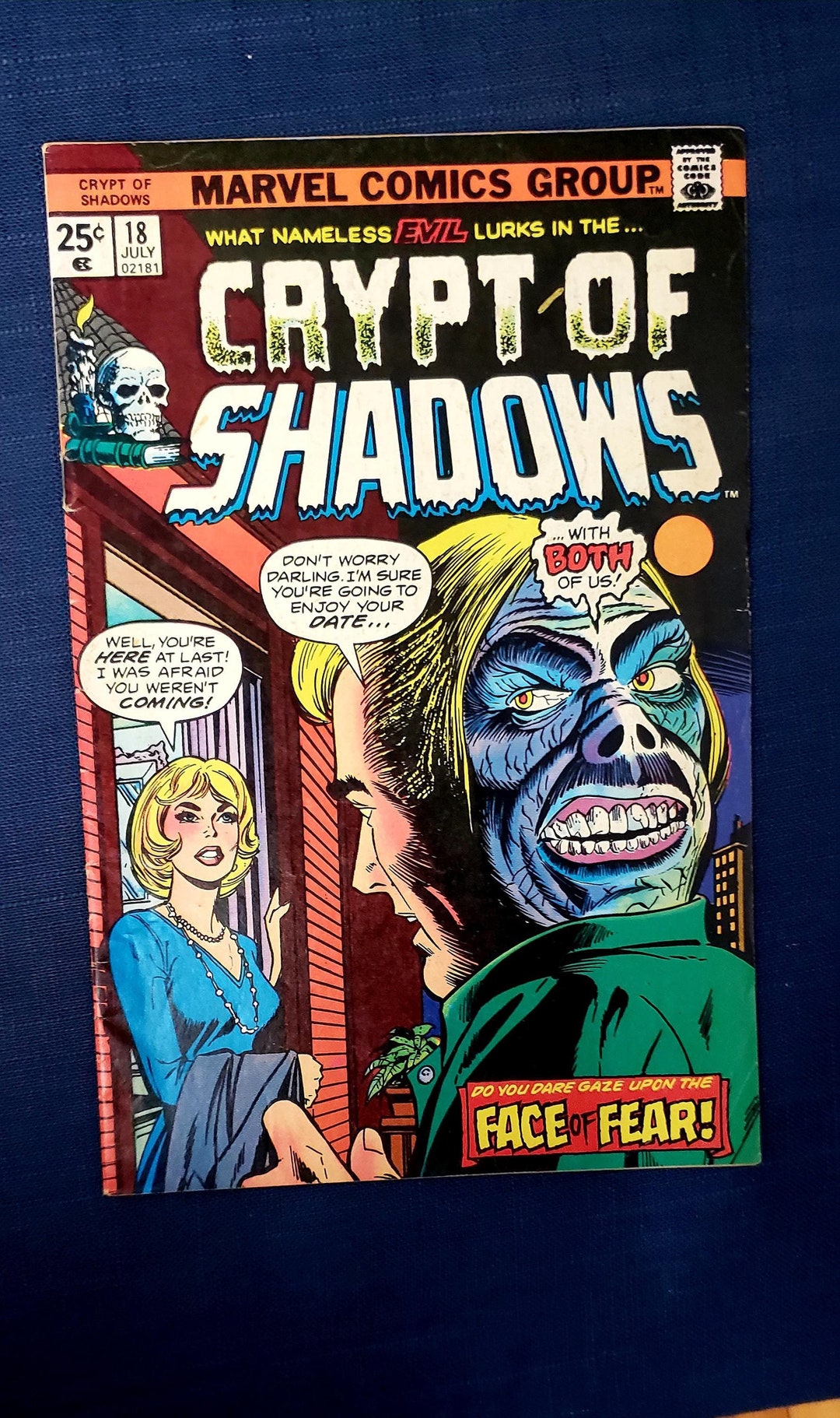 Vintage 1975 Crypt of Shadows Comic Book #18 - Etsy