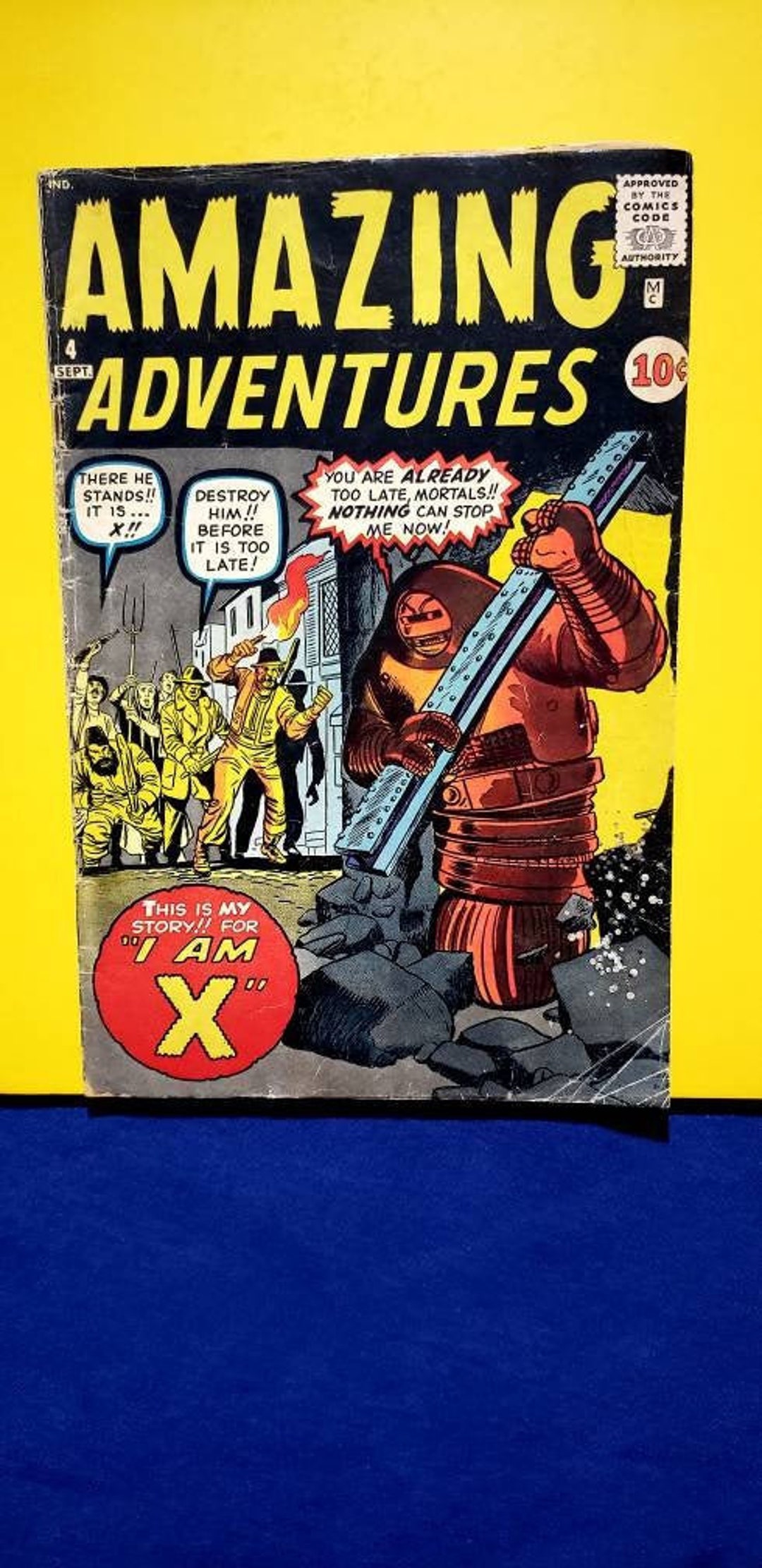 Vintage Adventures Comic Book, 1961 Issue #4 - Etsy