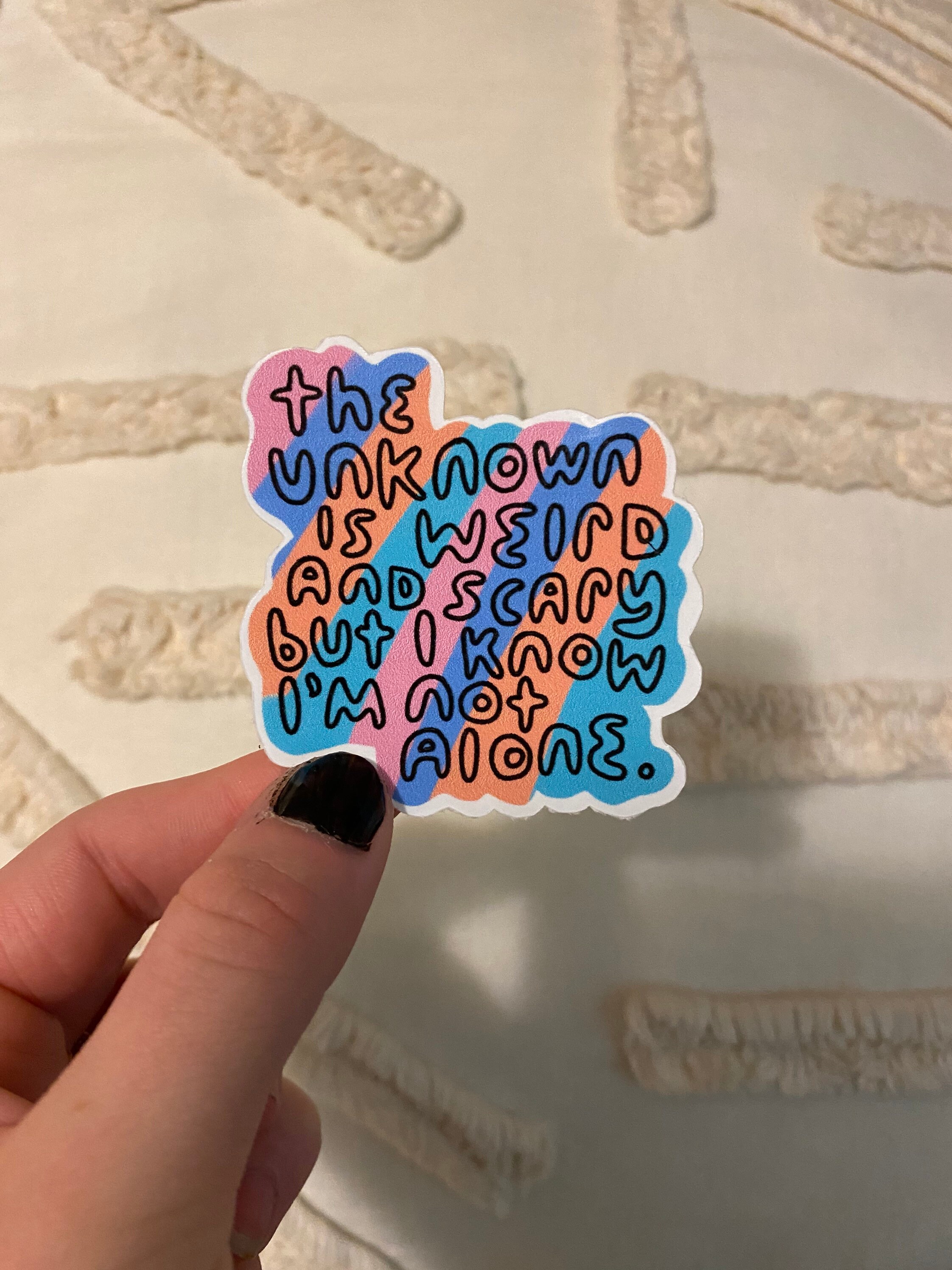 You are not alone sticker artsy sticker mental health | Etsy