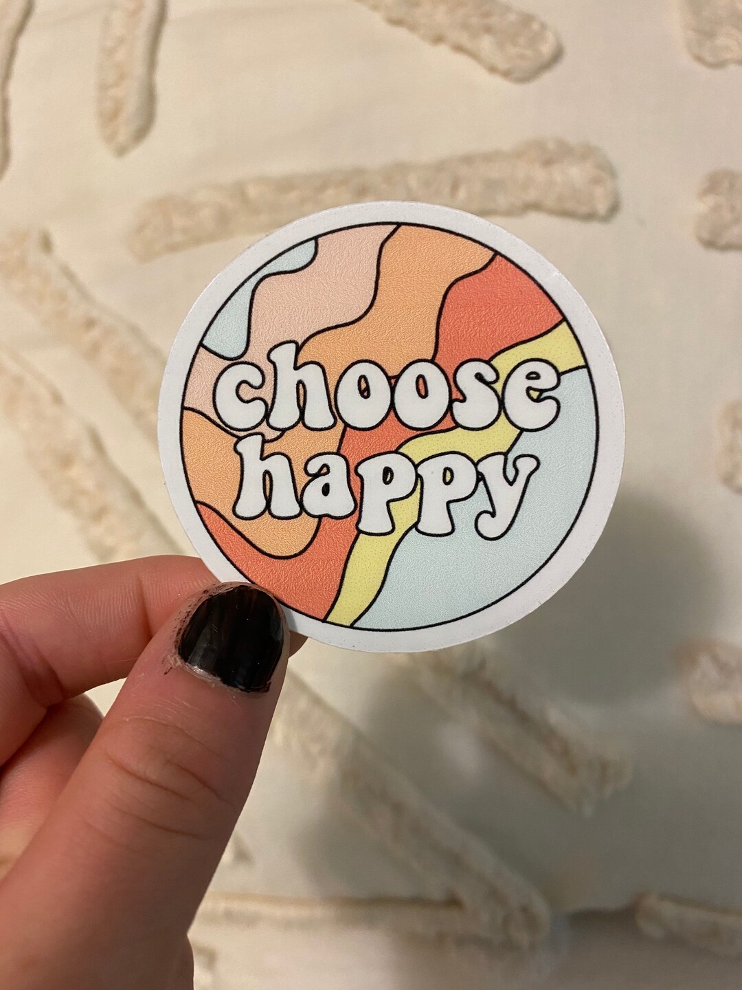 Choose Happy Artsy Sticker Sticker Waterproof Sticker - Etsy