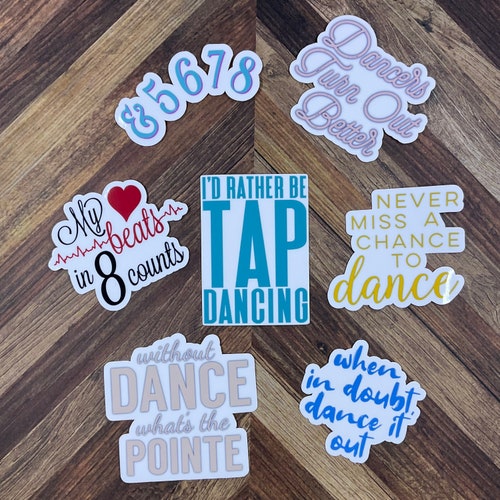Tap Shoe Stickers for Various Planners Happy Planner Passion - Etsy
