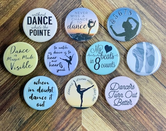 Tap Dance Pins 10 Pack Tap Dancer Pinback Buttons 1 - Etsy