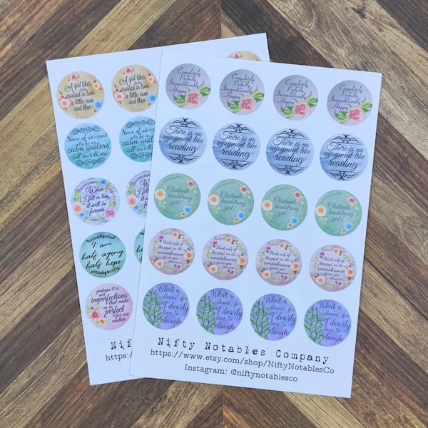 Jane Austen Sticker - Etsy