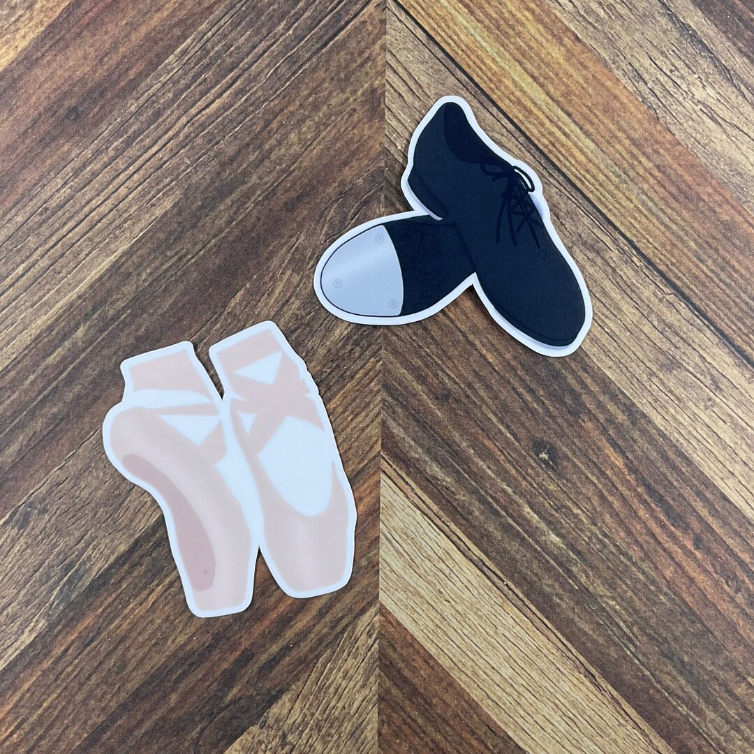 Dance Stickers for Dancer Gift Pointe Shoes Waterproof Stickers Tap ...