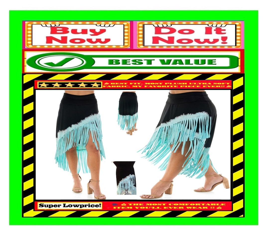 Sale Alert Bully Fringe Skirt High Waist DRESS/SKIRT Dye Wash BUYNOW ...