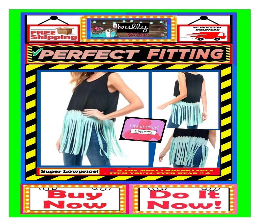 Sale Alert Bully Fringe TOP Tri Color DRESS Tie Dye BUYNOW Nashville ...