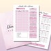 Pink Finance Planner Printable Financial Journal Budget Template ...