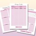 Pink Finance Planner Printable Financial Journal Budget Template ...