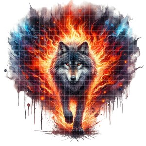 The Fire Wolf PNG | Wolf Graphics | Pleiadianguidance | Psychic ...