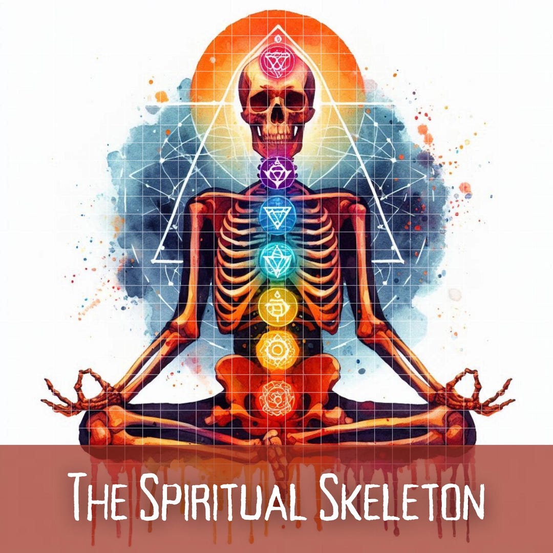 The Spiritual Skeleton PNG: Embrace the Mystical Journey Halloween Art ...