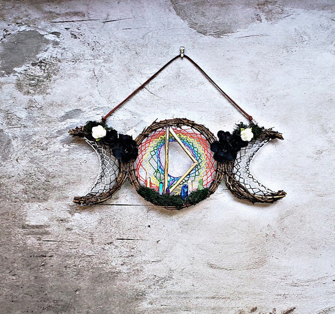 LGBTQ Ally Thurisaz Rune Wreath - Protective Viking Decor - Etsy