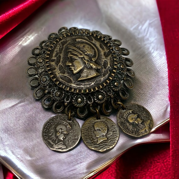 1930's Roman Mythology Athena Hector Hercules Brass R… - Gem