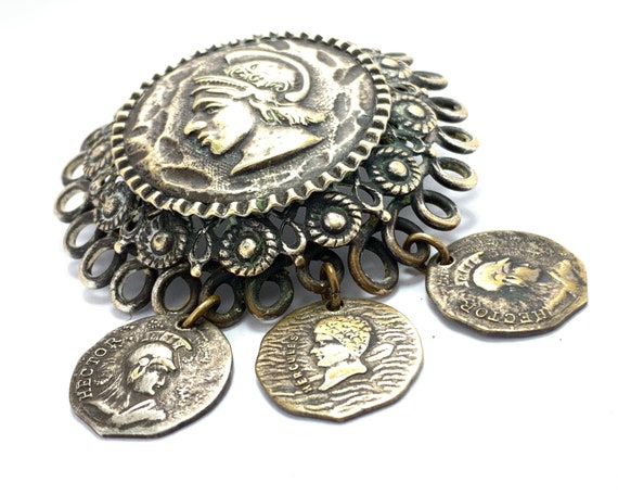 1930's Roman Mythology Athena Hector Hercules Brass R… - Gem
