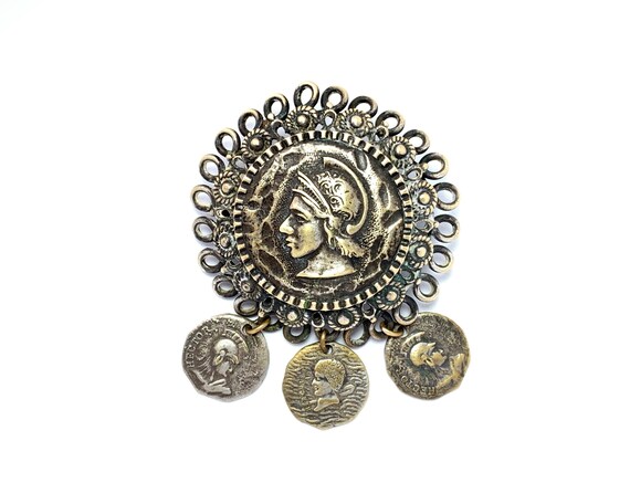 1930's Roman Mythology Athena Hector Hercules Brass R… - Gem