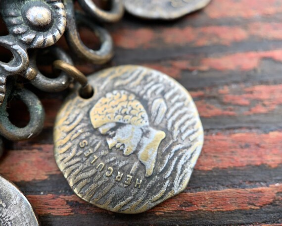 1930's Roman Mythology Athena Hector Hercules Brass R… - Gem