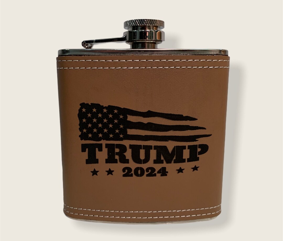 Trump 2024 Leather Flask - Etsy