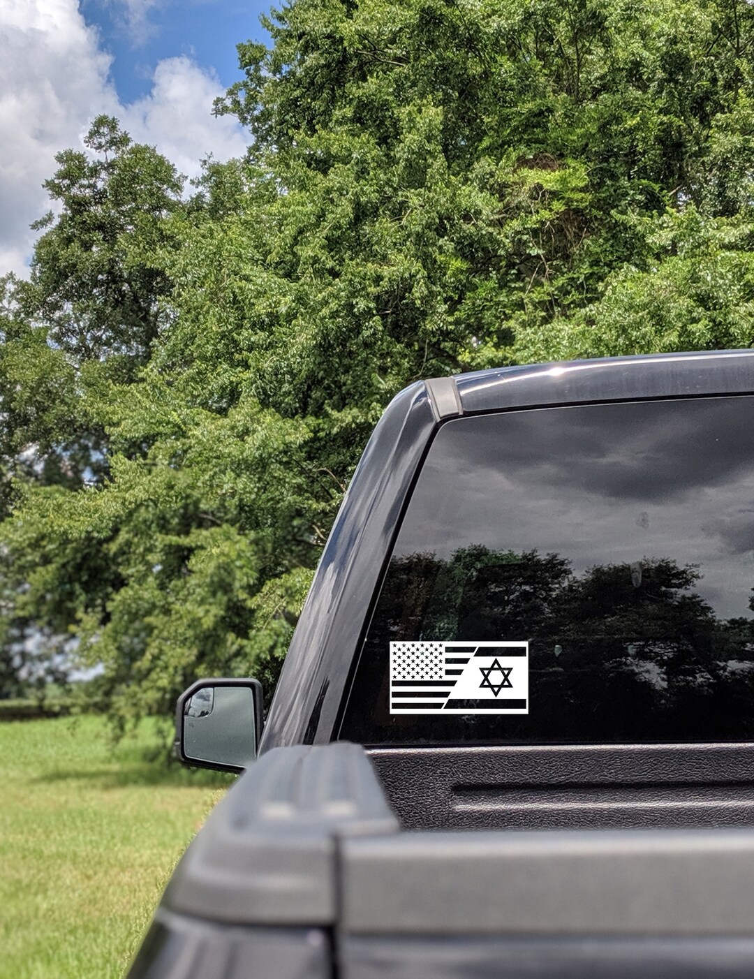 American Israel Flag Car Vinyl Decal Sticker - Etsy