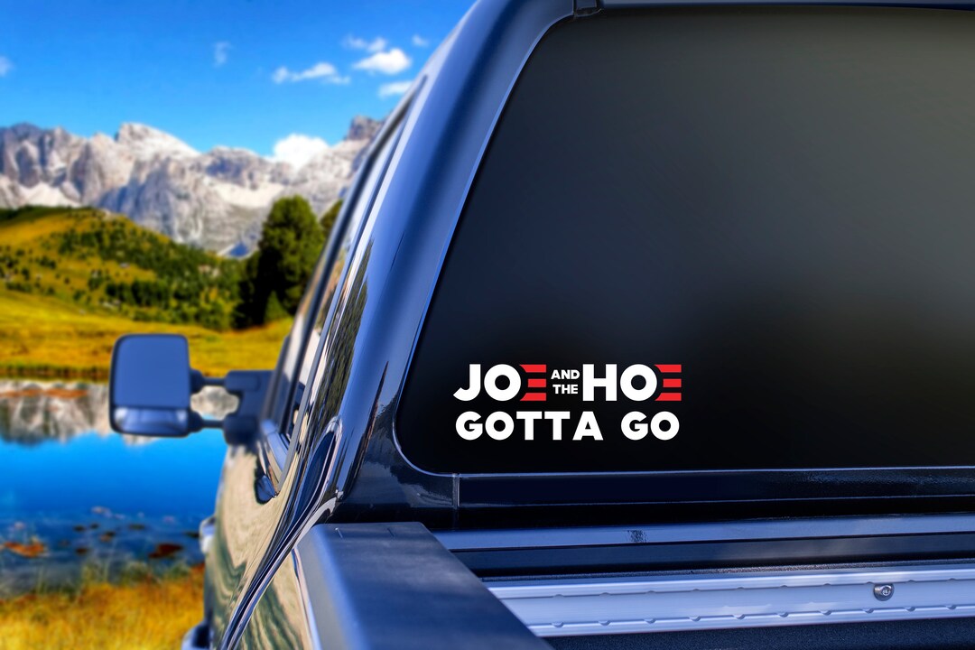 Joe and the Hoe Gotta Go Car Vinyl Decal - Etsy