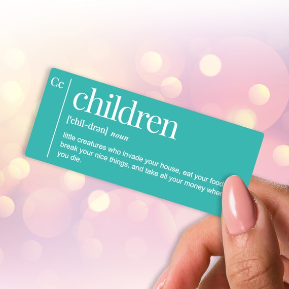 Children Definition Vinyl StickerDefinition Stickervsco | Etsy