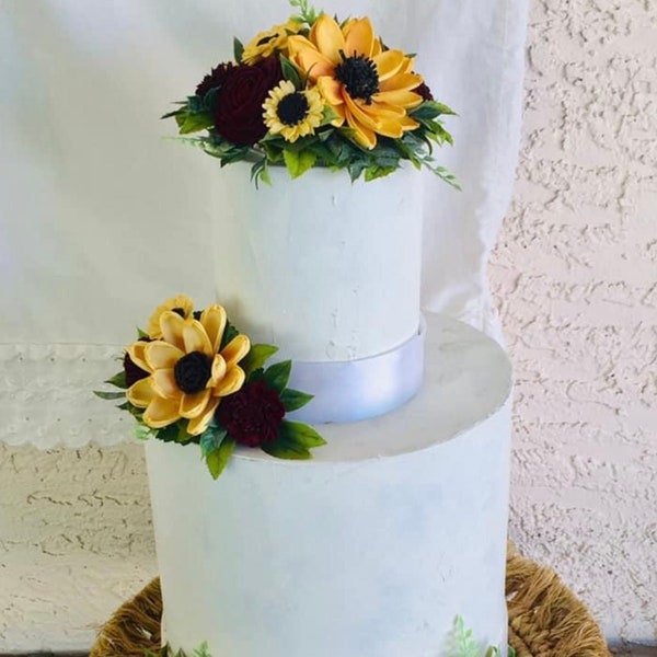 Sunflower Wedding Cake Topper - Etsy