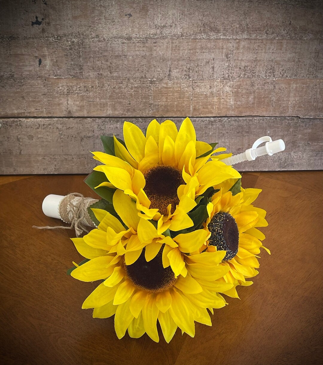 Light up Drink Bouquet SUNFLOWER Bridesmaid Bouquet - Etsy