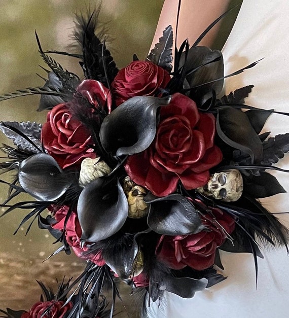 Gothic wedding bouquet 60 photos - Astyledwedding.com