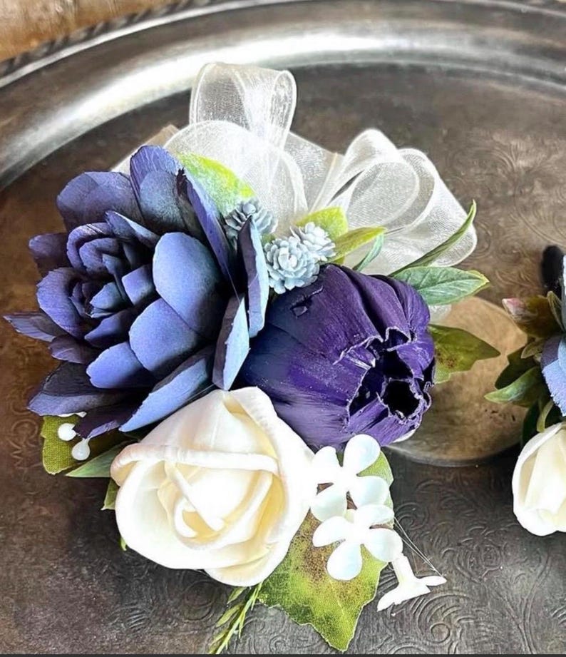 Sola Wood Prom Corsage & Boutonniere Set – Custom Color Options ...