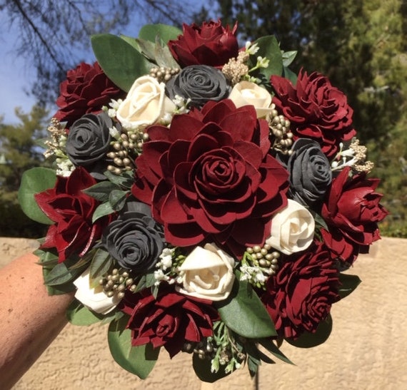 Dark Red Rose Bouquet