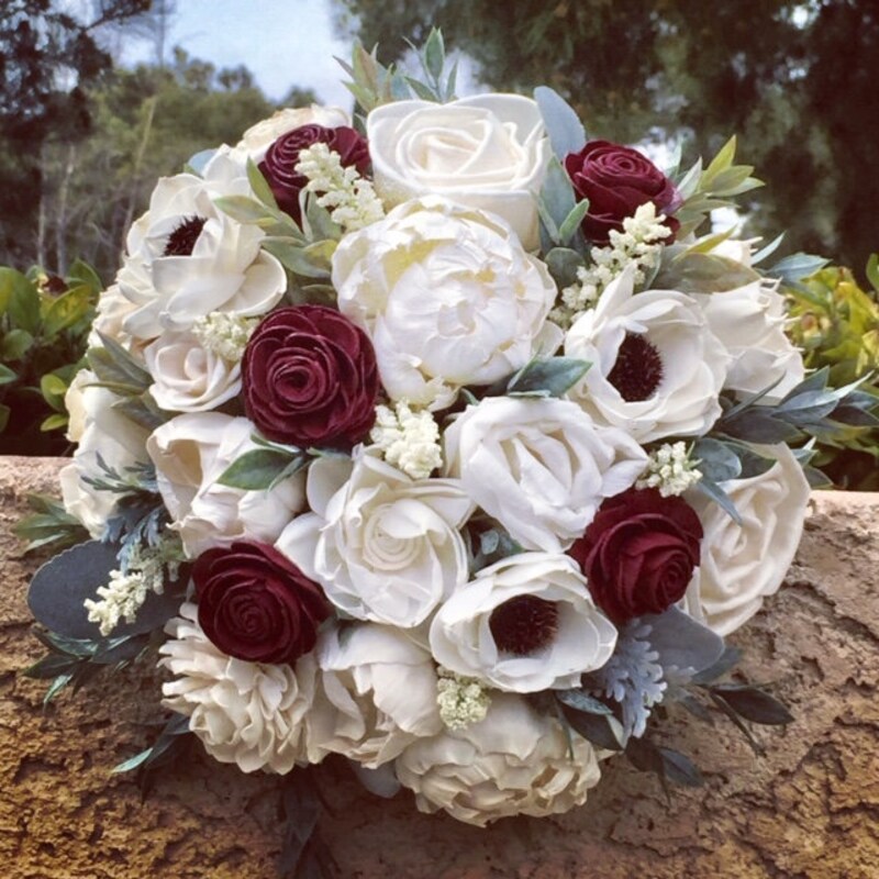 Wood Flower Bouquet - Etsy