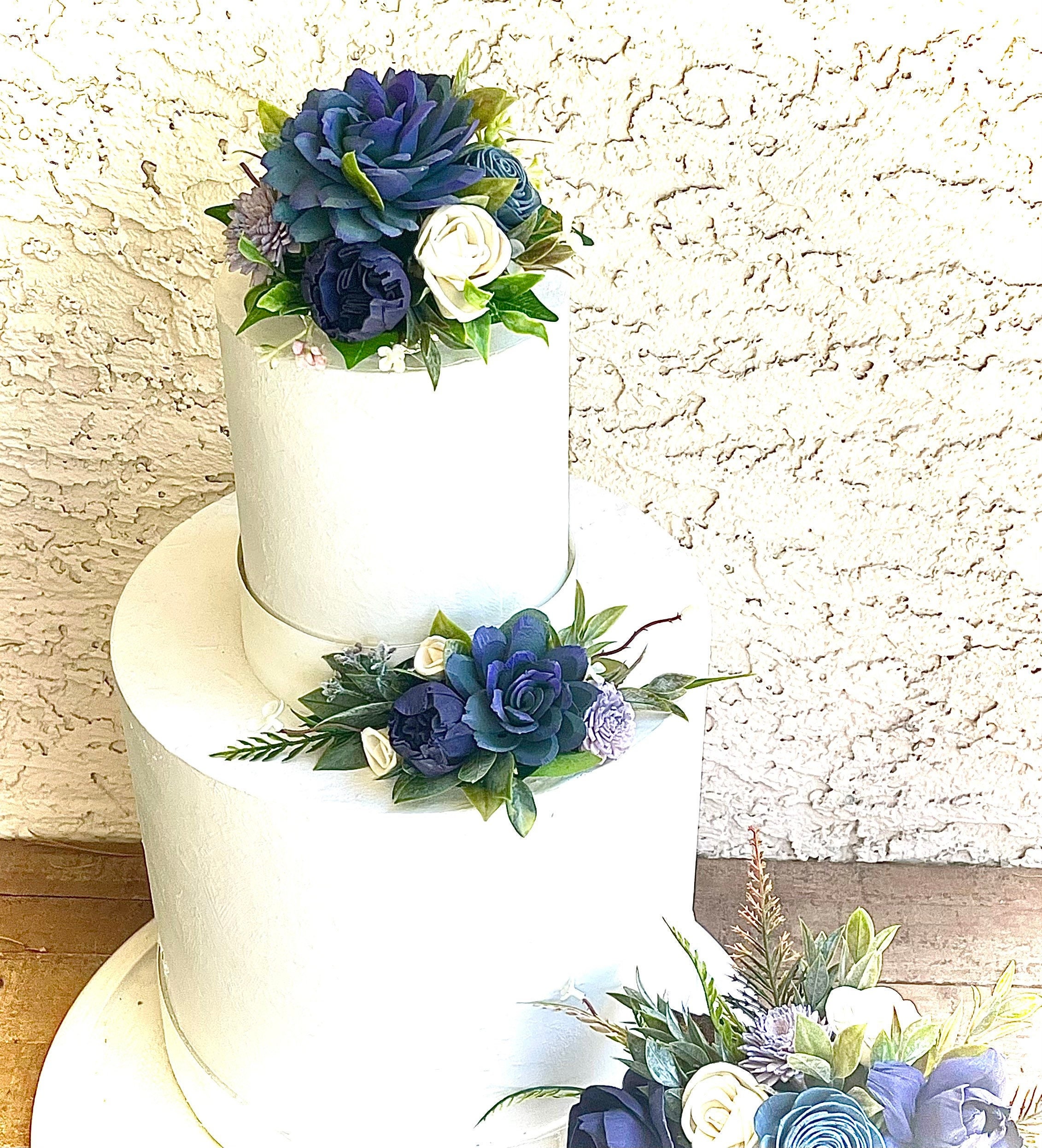 Green And Purple Wedding Cake