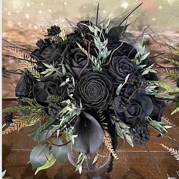 Black Bouquet - Etsy