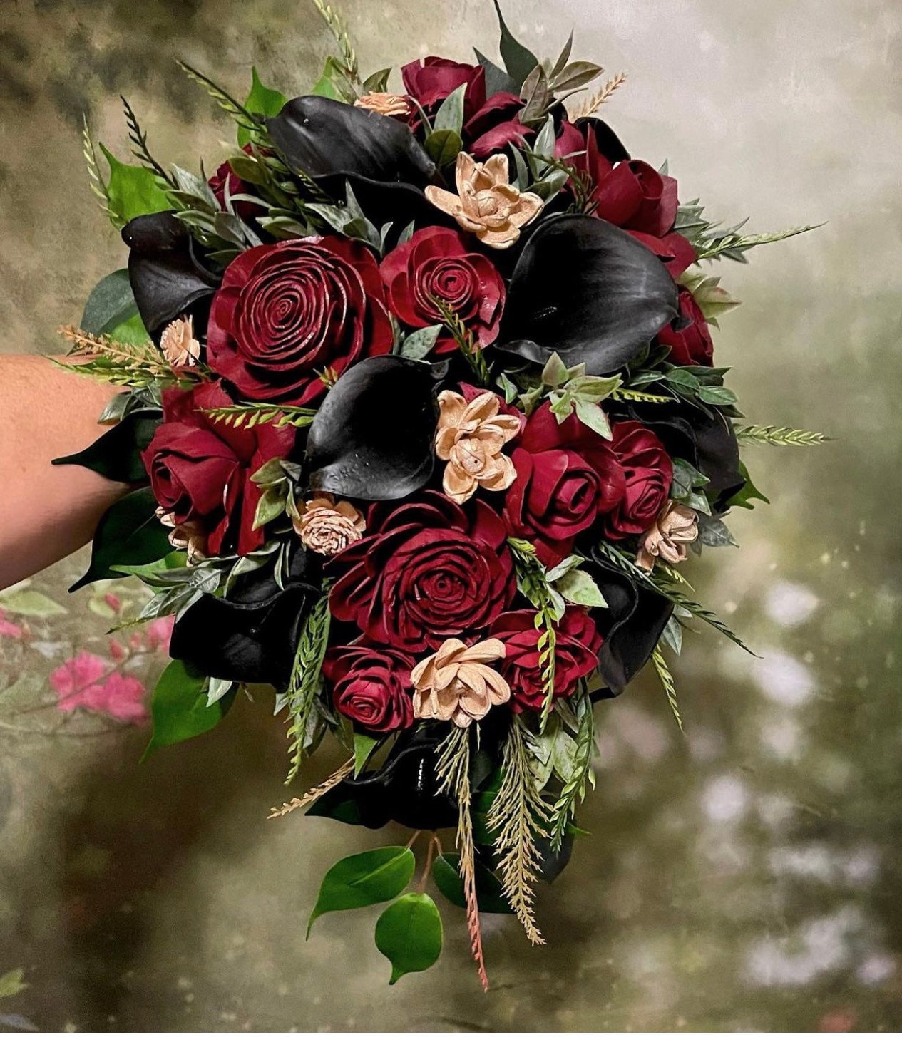 Dark Red Rose Bouquet