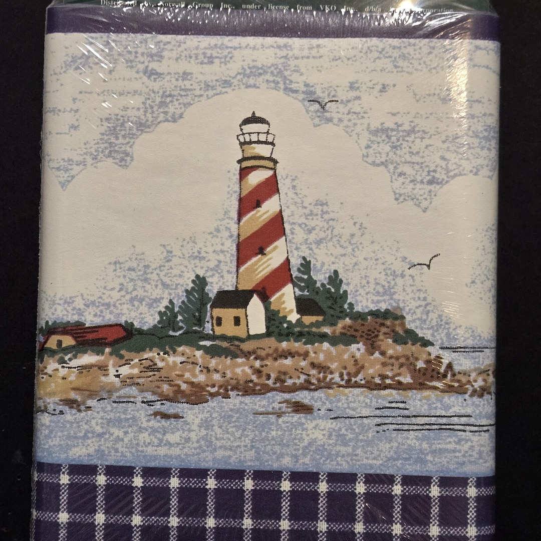 NORWALL Wallpaper Border #74294L ~ Lighthouses, Seashore - Vintage 5 Yd ...