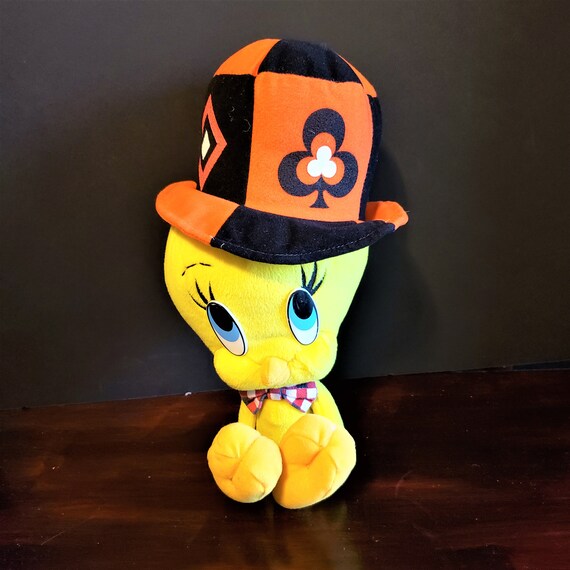 Vintage Tweety Bird Plush 14 Card Suits Top Hat With Bow Tie - Etsy