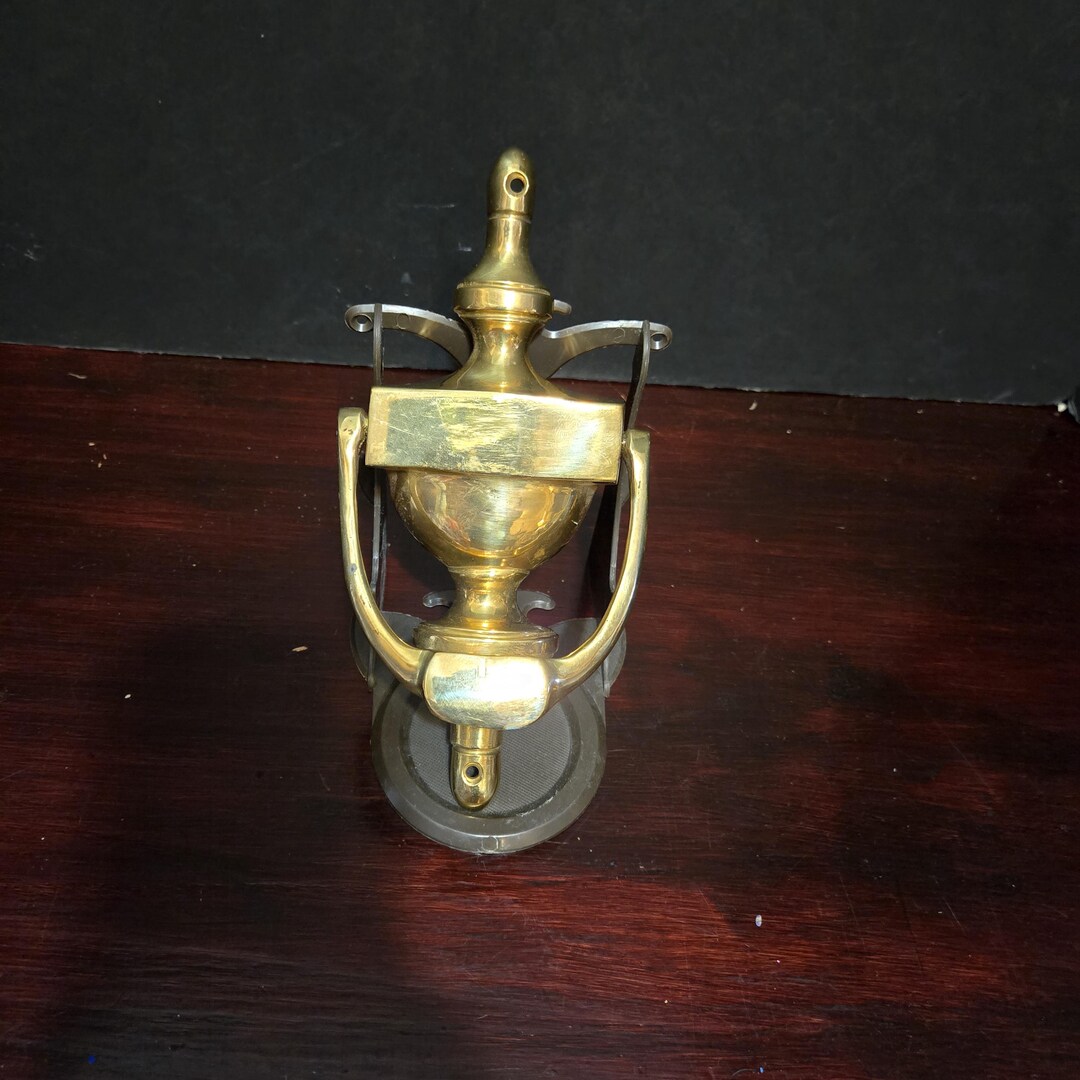 Door Knocker Solid Brass Traditional Style Vintage Engraveable Approx 8 ...