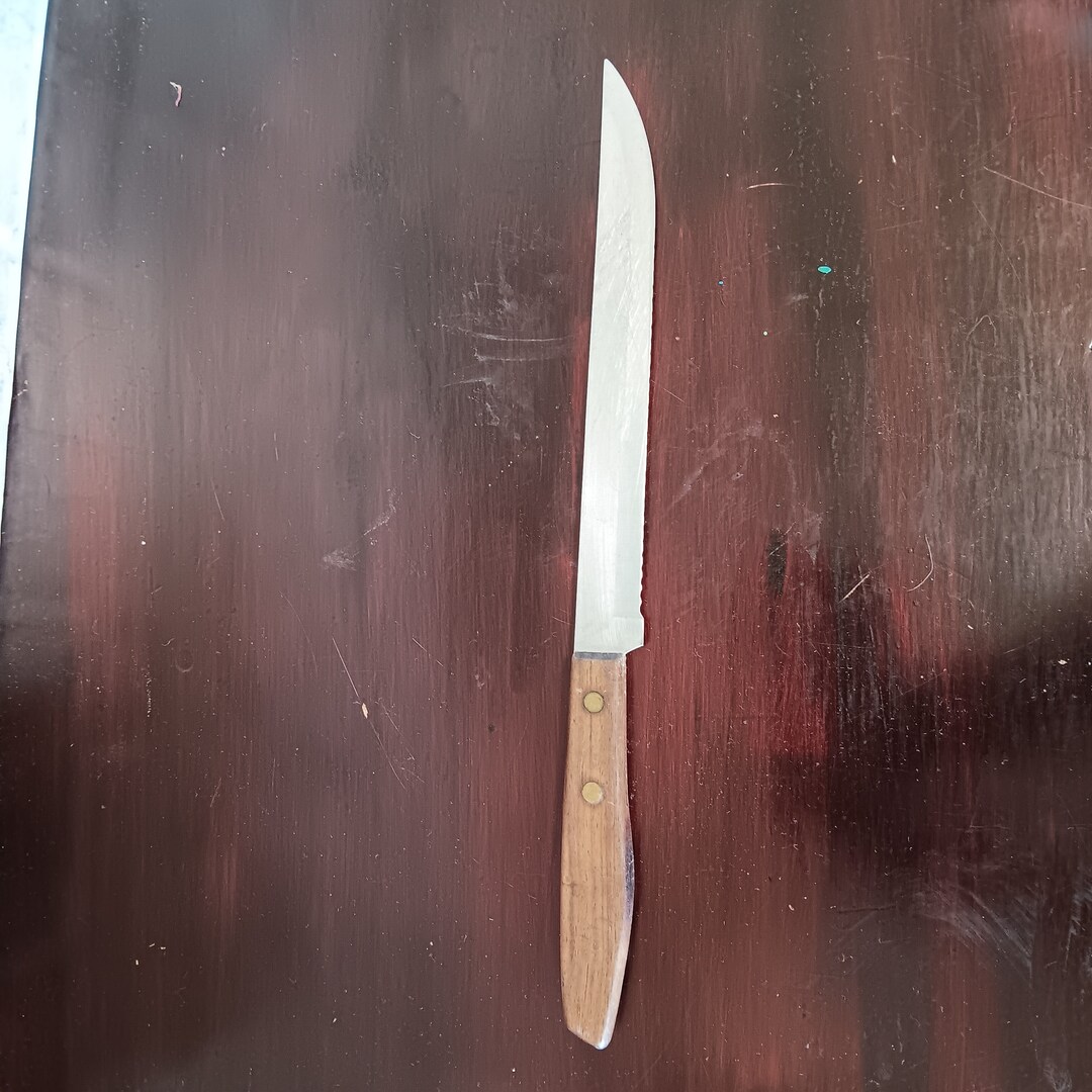 Vintage Forgecraft Hi-carbon Steel Knife Hickory Handle 8 BLADE ...