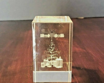 Etched Glass Cube - Etsy