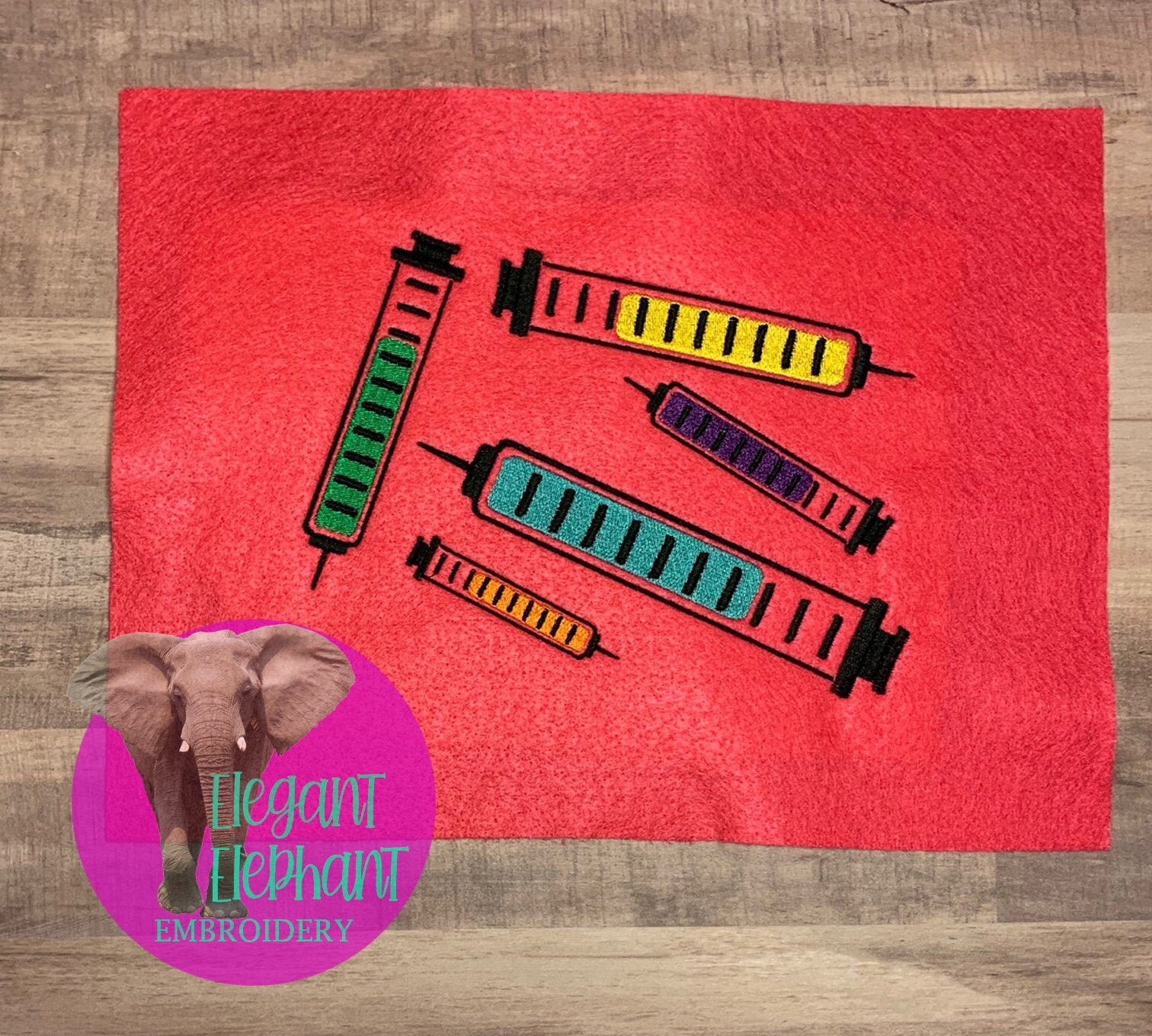 Medicine Syringe Embroidery Design / Nurse / Medicine / | Etsy