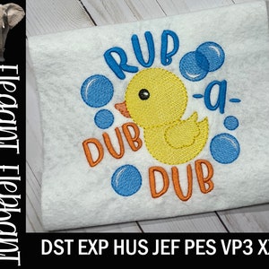 Rub A Dub Dub Nursery Rhyme Embroidery Design / 5 Sizes / Instant ...