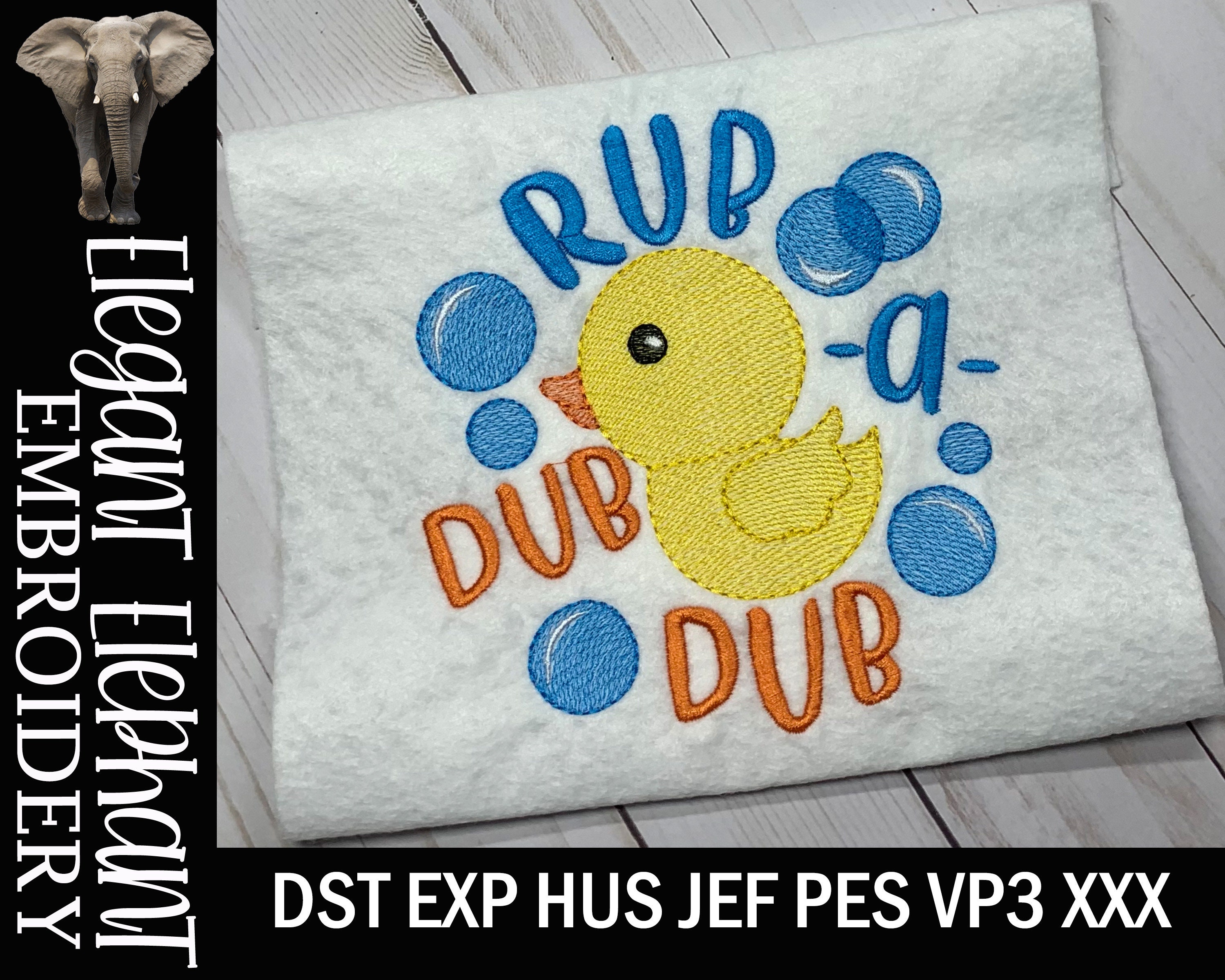 Rub A Dub Dub Nursery Rhyme Embroidery Design / 5 Sizes / Instant ...