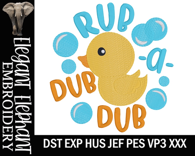 Rub A Dub Dub Nursery Rhyme Embroidery Design / 5 Sizes / Instant ...