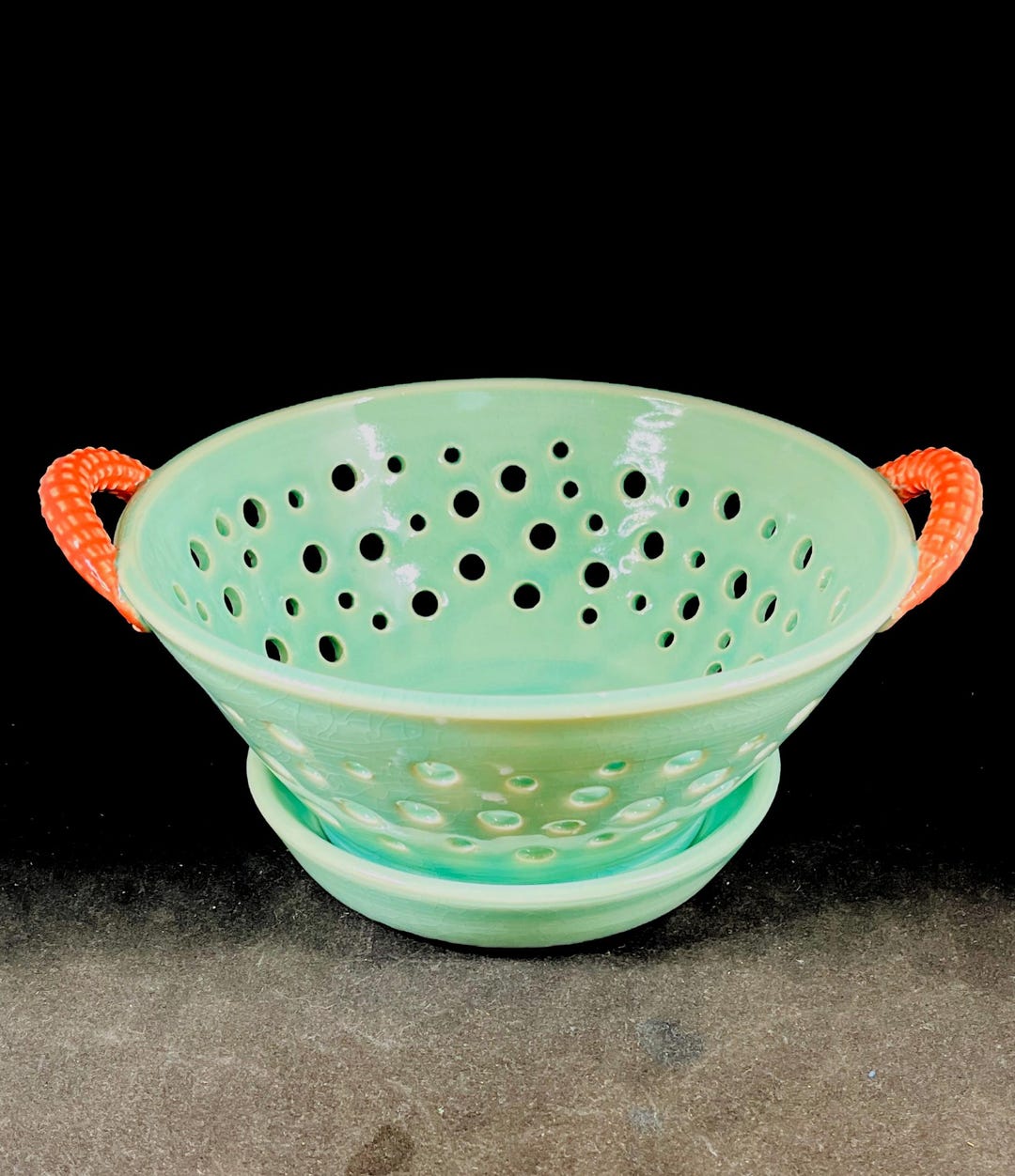 Ceramic Berry Bowl, Ceramic Colander, Ceramic Fruit Strainer, - Etsy