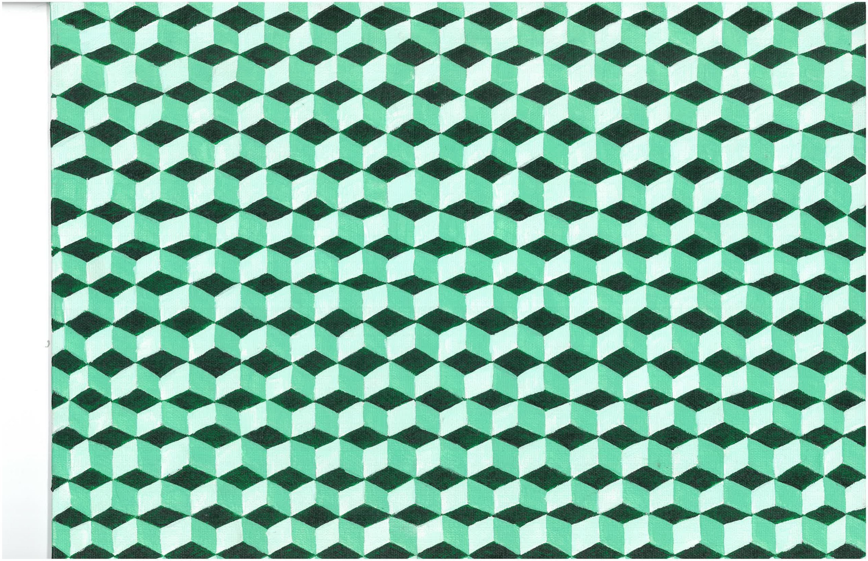 3D Optical Illusion Acrylic Painting Digital Print - Etsy