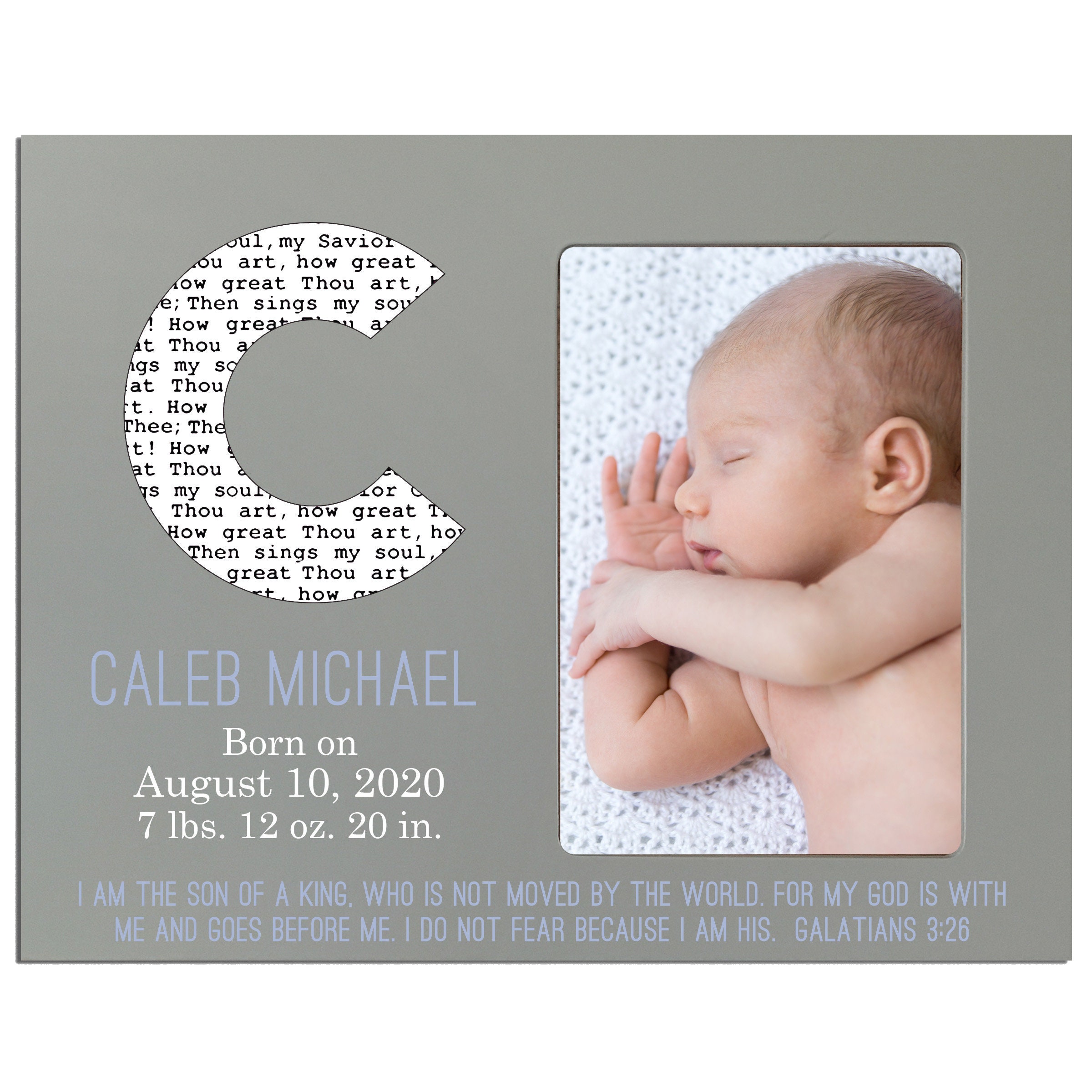 Birth Announcement Frame | Personalized Baby Picture Frame | New ...
