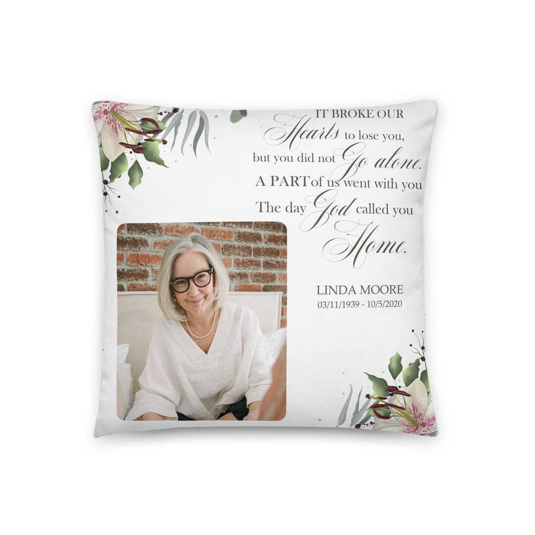 Personalized Memorial Pillow Custom Pillow Memory Pillow Memorial Gift ...