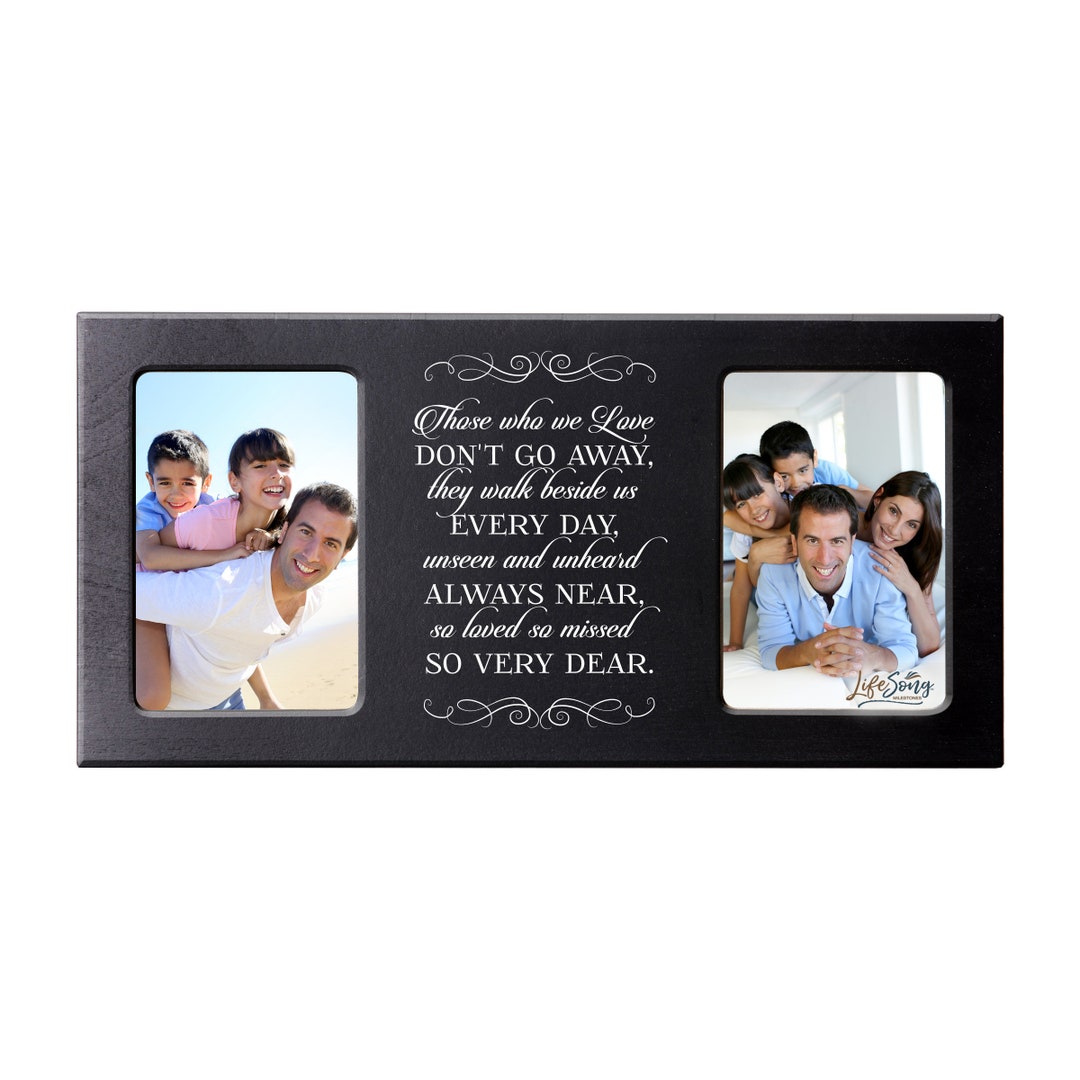 Memorial Picture Frame | Parents Picture Frame | Dad Memorial | Double ...