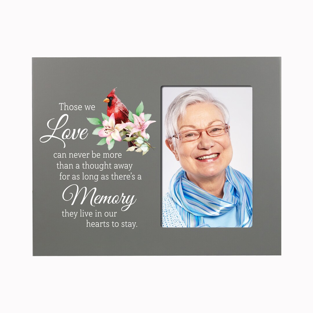 Cardinal Memorial Photo Frame Cardinal Loss Memory Grief Picture Frame ...