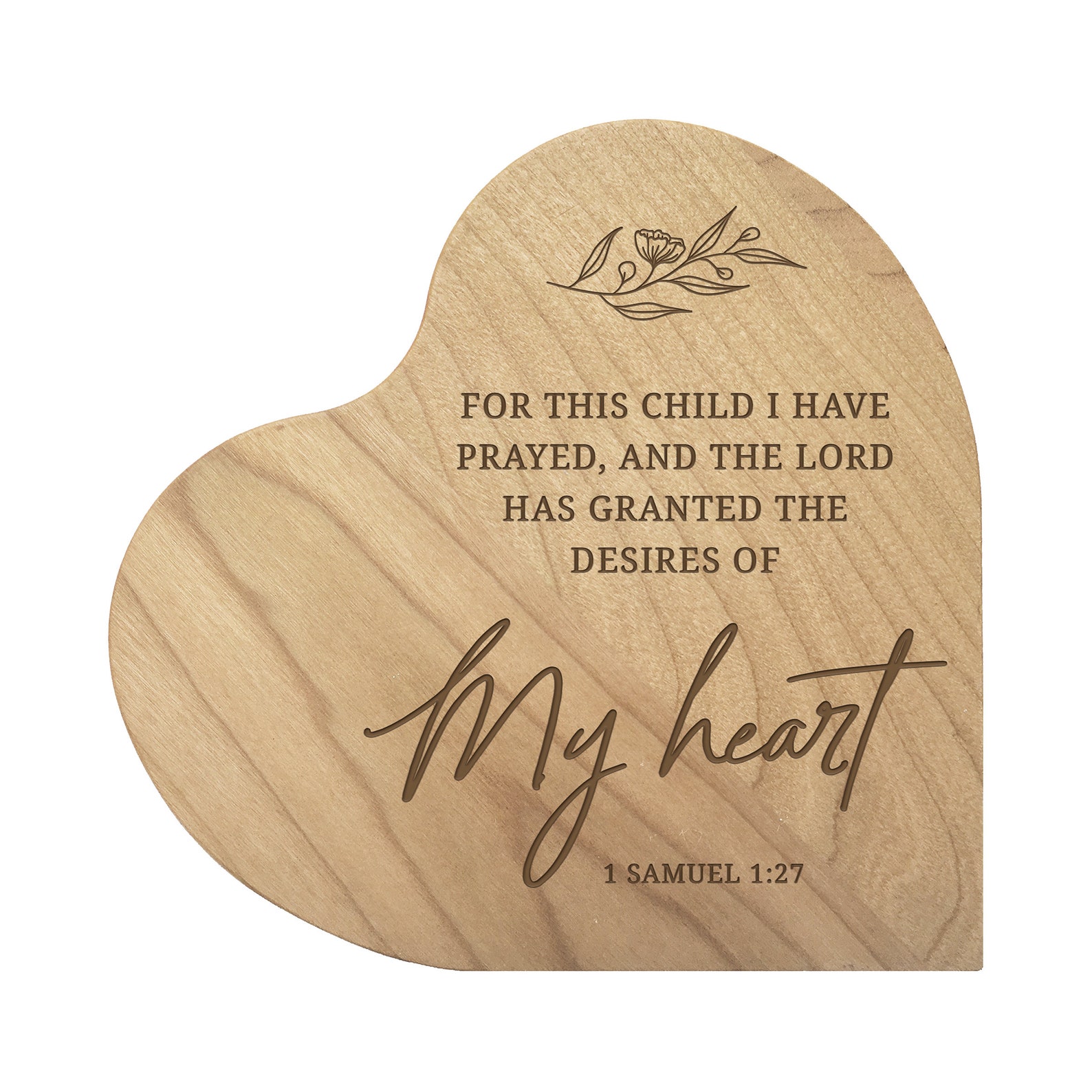 Engraved Wood Heart Christian Gifts Scripture Shelf Sitter - Etsy Italia